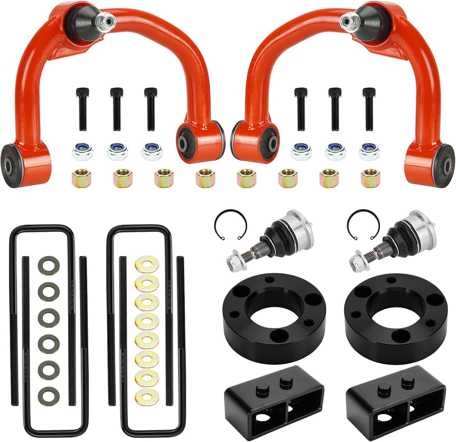 Amazon.com: 3 Inch Front 2 Inch Rear Leveling Lift Kit with Front Upper ...