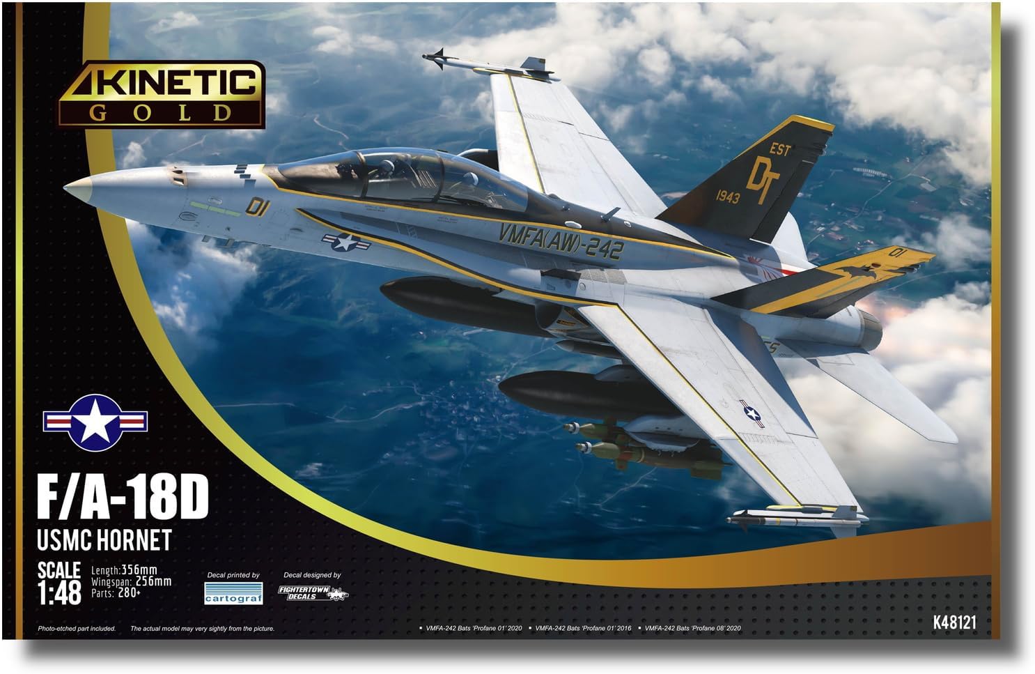 Amazon.com: Kinetic - f/a-18d hornet 1/48 - kinetic k48121 : Arts ...