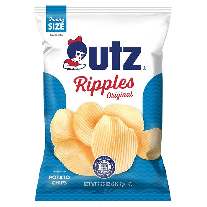 Amazon.com: Utz Ripples Original Potato Chips, 7.75 Oz
