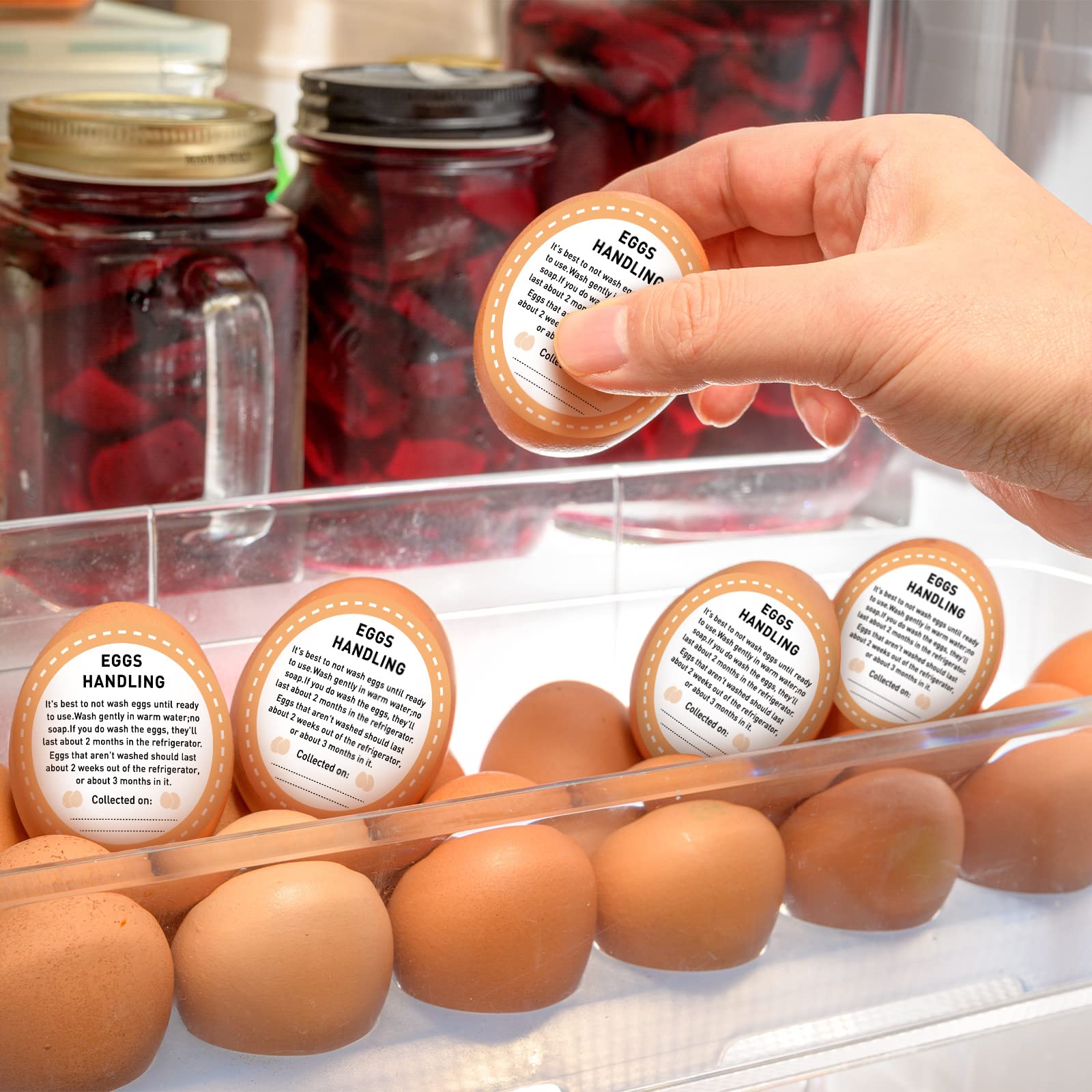 Snapklik.com : 1000 Pcs Farm Fresh Eggs Carton Labels Stickers 2 Inch ...