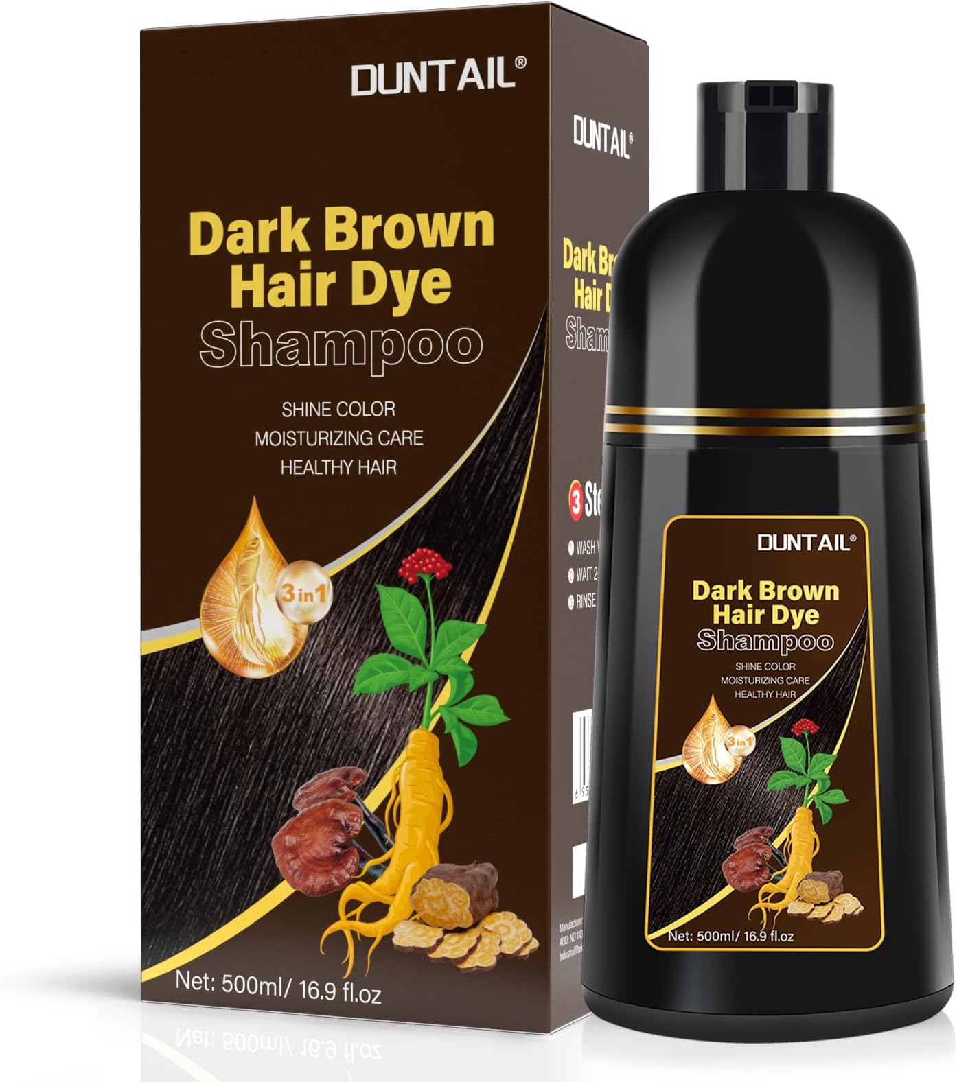 Amazon.com : Maani NONI BLACK Professional Oil Hair Dye Color Shampoo ...