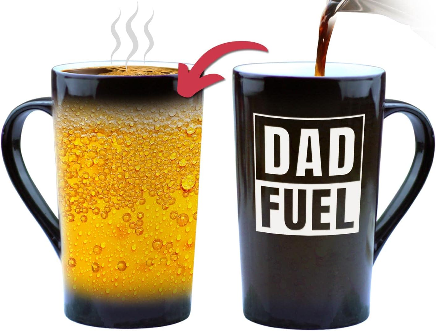 Amazon.com: MUGKISS Gifts for Dad, Coffee Mug 16oz - Dad Fuel Heat ...