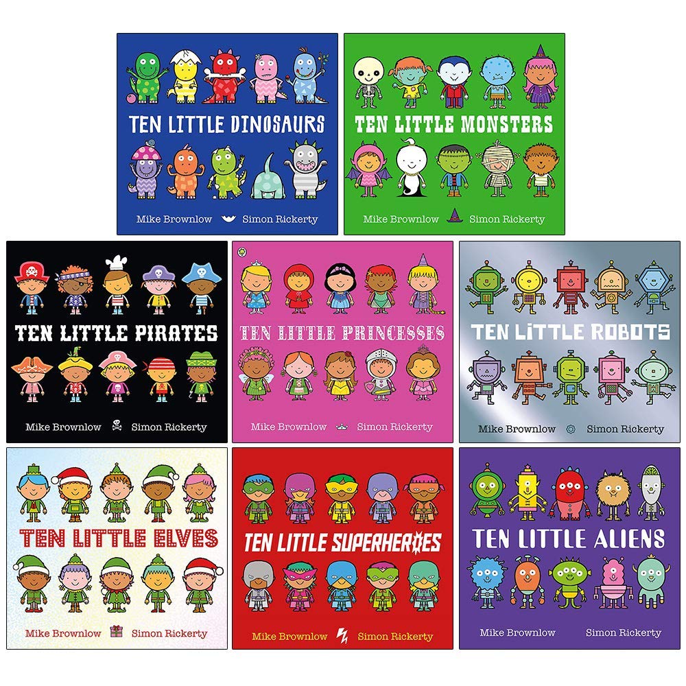 Buy Ten Little Series Collection 8 Books Set By Mike Brownlow ...