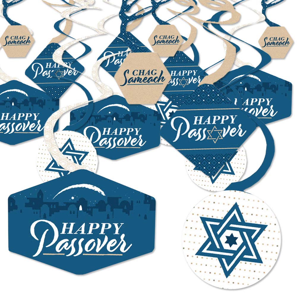 Amazon.com: Big Dot of Happiness Happy Passover - Pesach Jewish Holiday ...