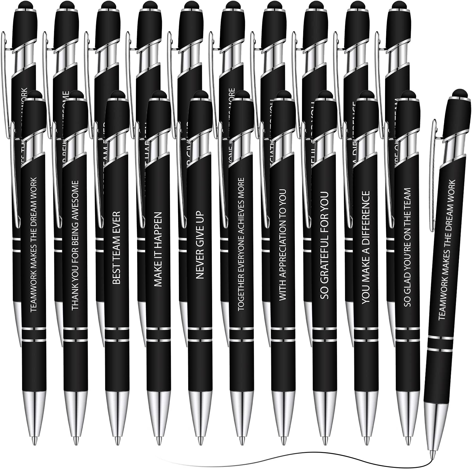 Amazon.com : 20 Pcs Inspirational Pens Employee Appreciation Pens Thank ...