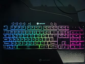 Amazon.in: Buy LAPCARE Thunder USB Gaming Keyboard, LIGHTSYNC RGB ...