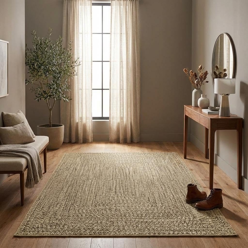Amazon.com: LUXLOOM 3x5 Entryway Rug Washable Area Rug with Non Slip ...