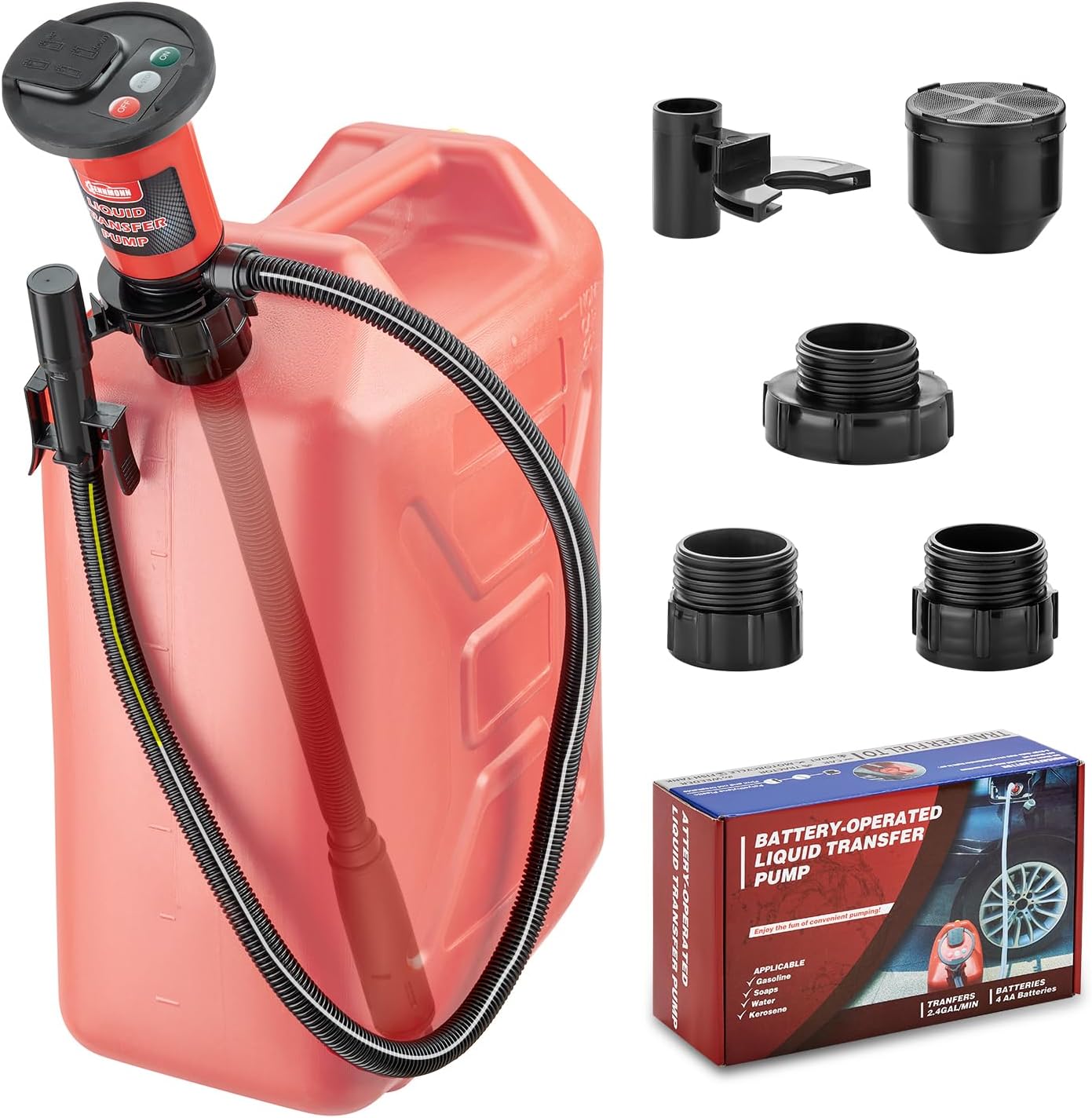 Amazon.com: Automatic Fuel Transfer Pump with Auto-Stop(3.2 GPM), AA ...