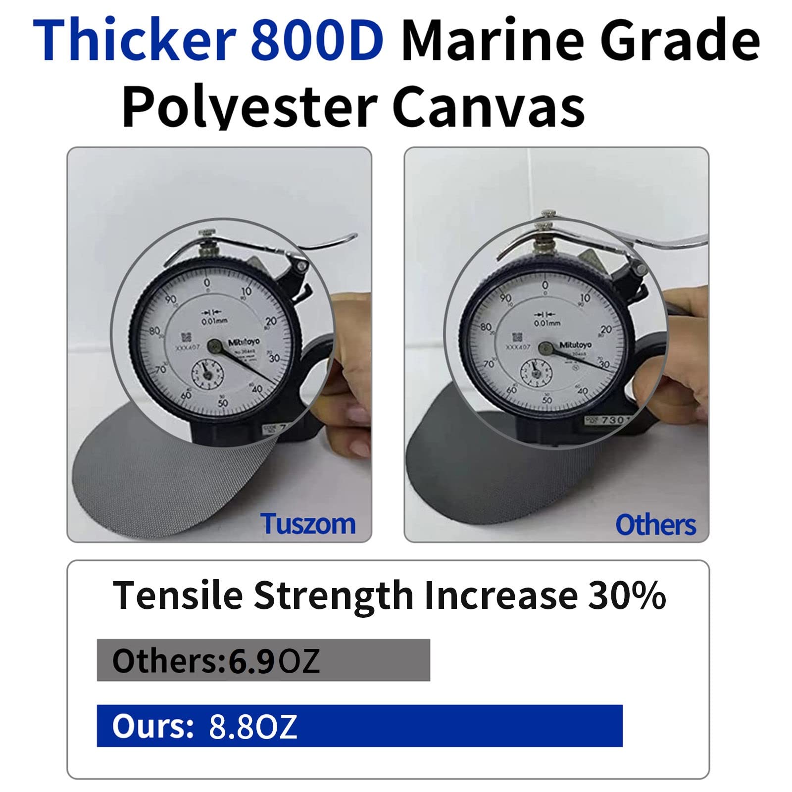 Tuszom Waterproof Center Console Boat Cover, Heavy Duty 800D Marine ...