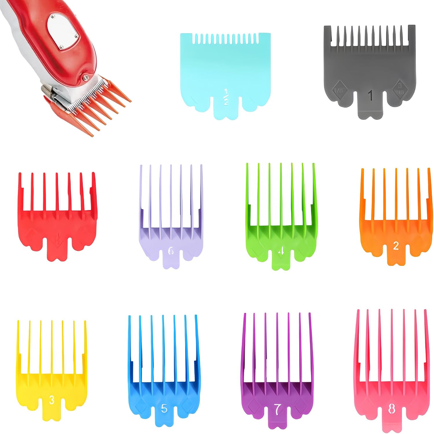 10 Pcs Hair Clippers, Clipper Guards Replacement Accessories of ...