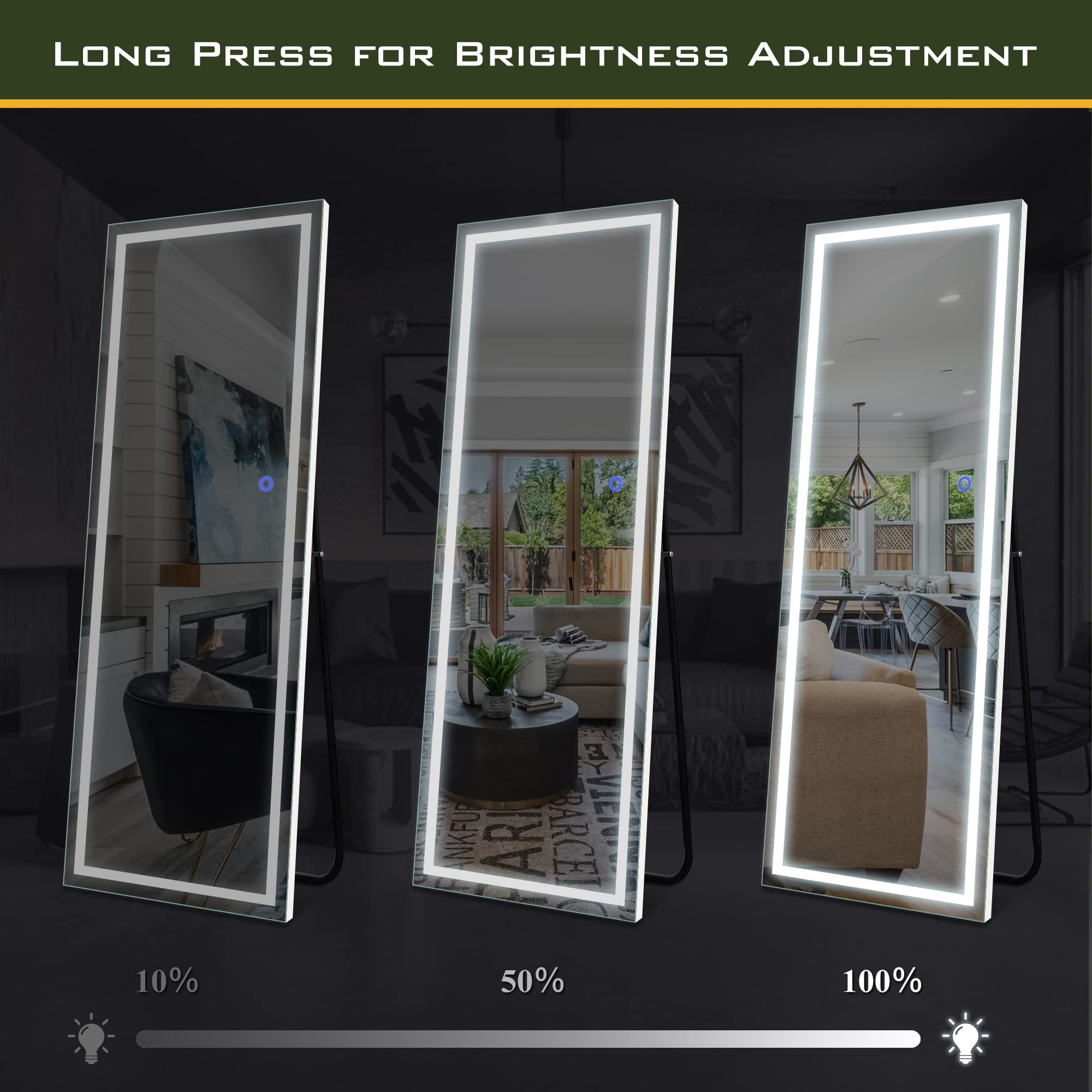 Snapklik.com : NicBex 63 X 16 Inch Full Length Mirror