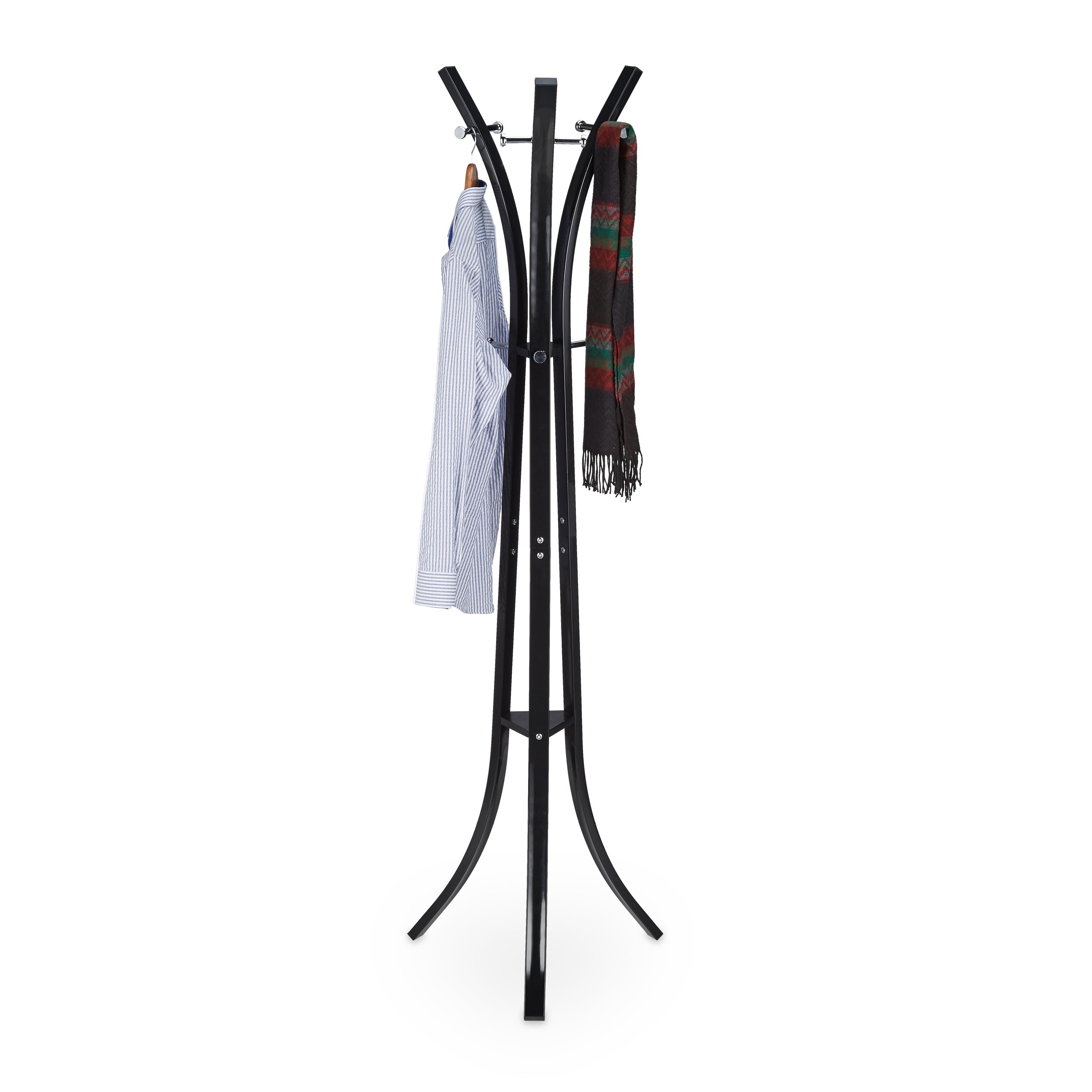 Relaxdays Coat Rack “Style”, Sturdy Metal Standing Garment Rack for ...
