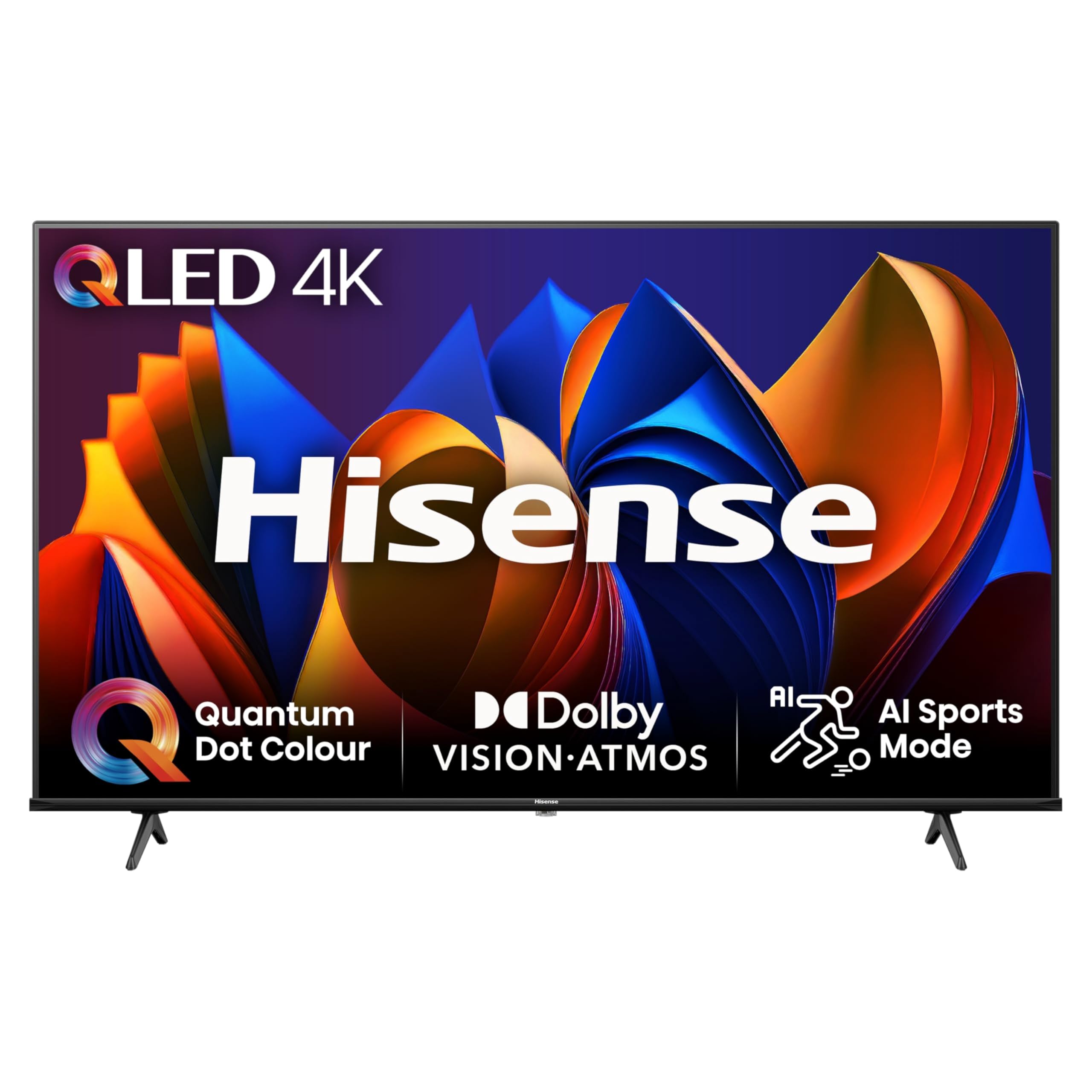 Hisense 43 Inch 4K QLED Smart TV 43E77NQTUK - Quantum Dot Colour, 4K AI ...