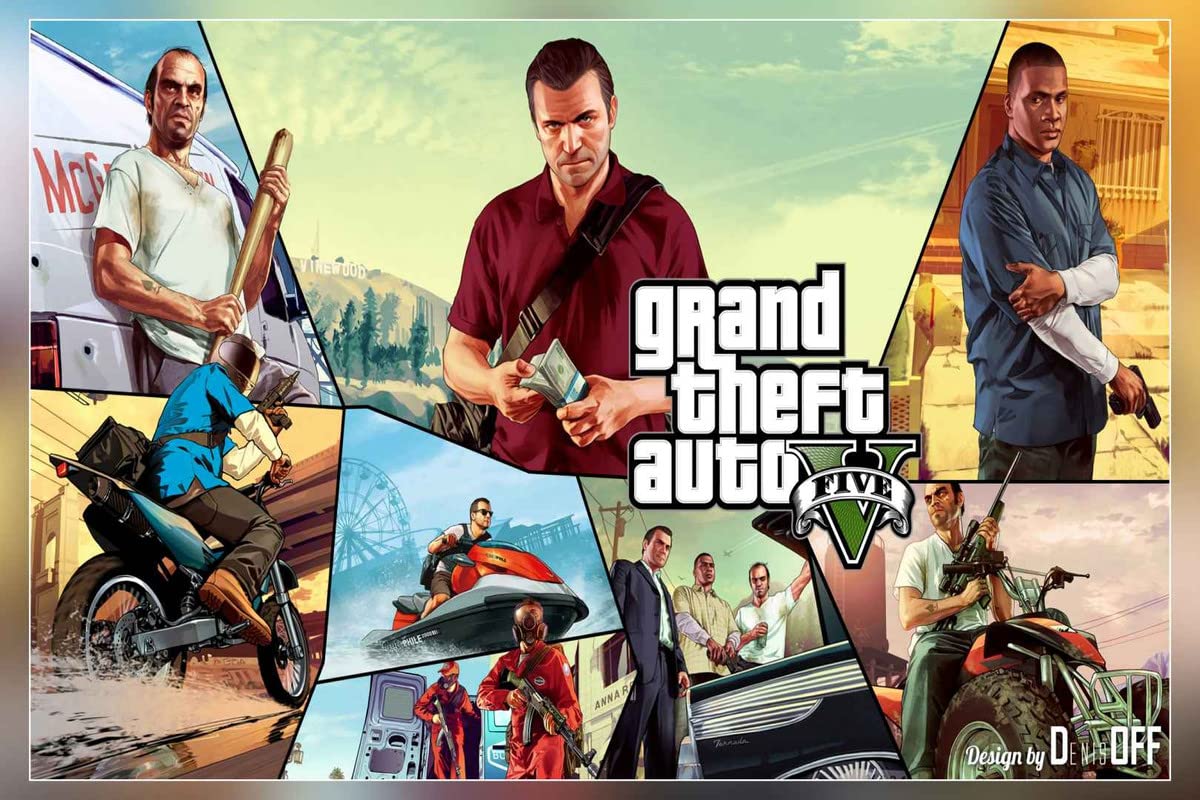 POSTERNEST Grand Theft Auto V (GTA-5) - Video Game Poster Matte Finish ...
