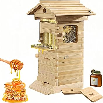 Flow Hive Beehive Starter Kit, Complete Bee Box with Observation Window ...