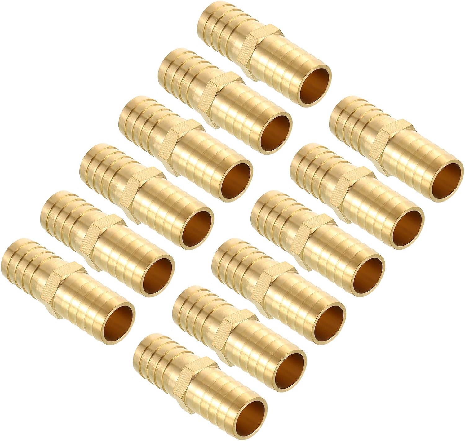 Kozelo Pack of 24 Brass Hose Barb Fittings 3/4"(19mm) Hose Barb to 3/4 ...