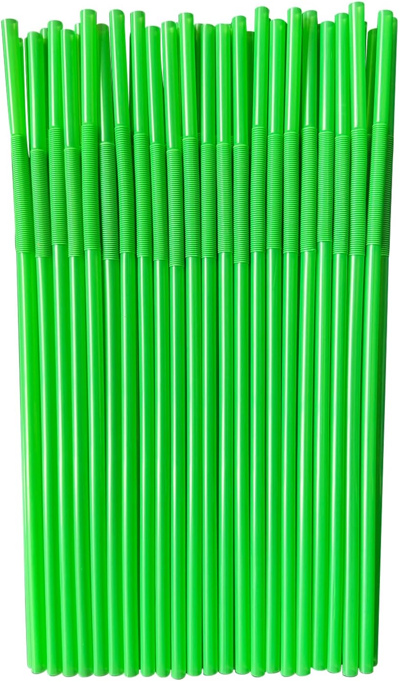 Amazon.com: YAOSHENG 200pcs Yellow Straw 10.23" x 0.23"Solid Colors ...