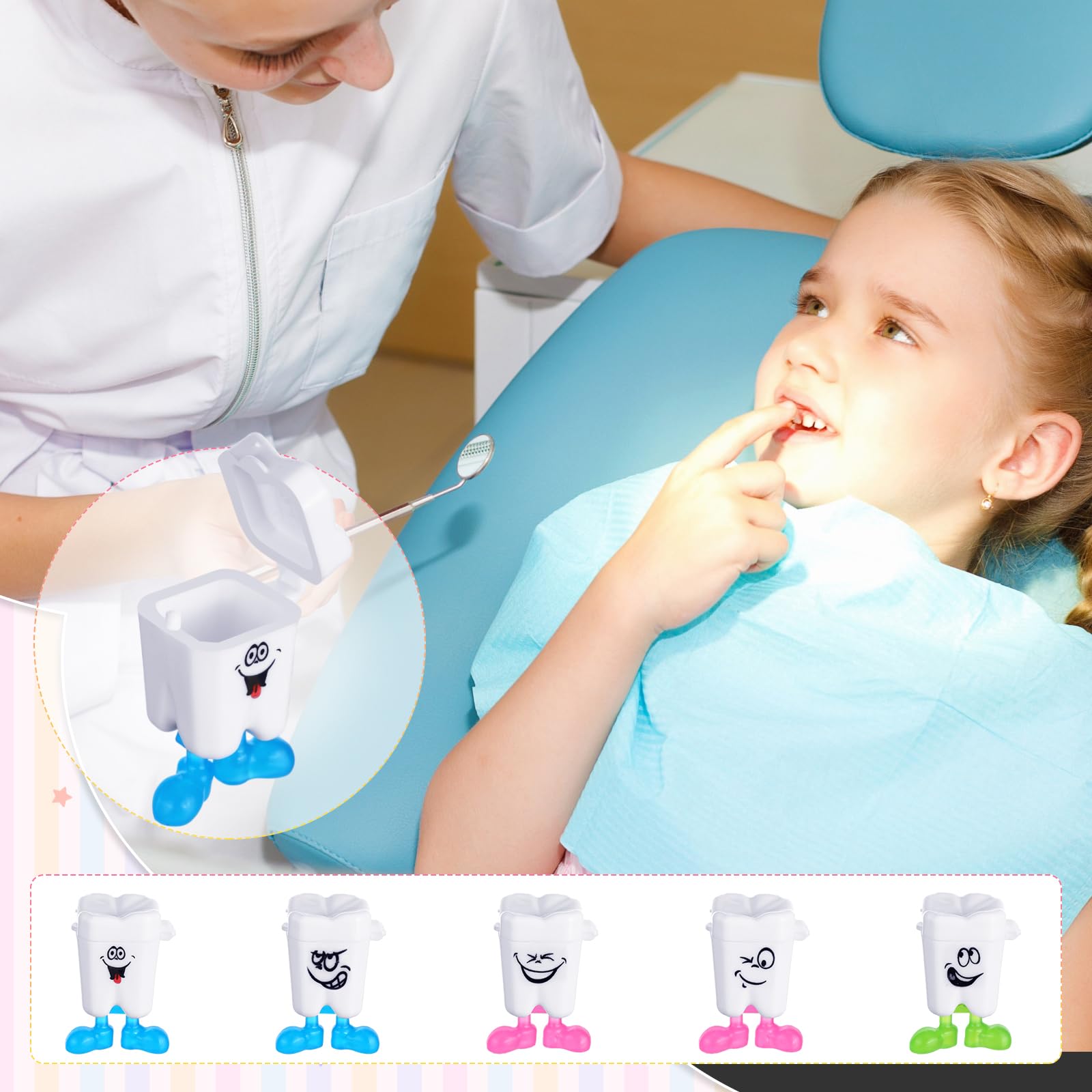 Snapklik.com : Yaomiao 30 Pcs Teeth Storage Box Lovely Baby Milk Tooth ...