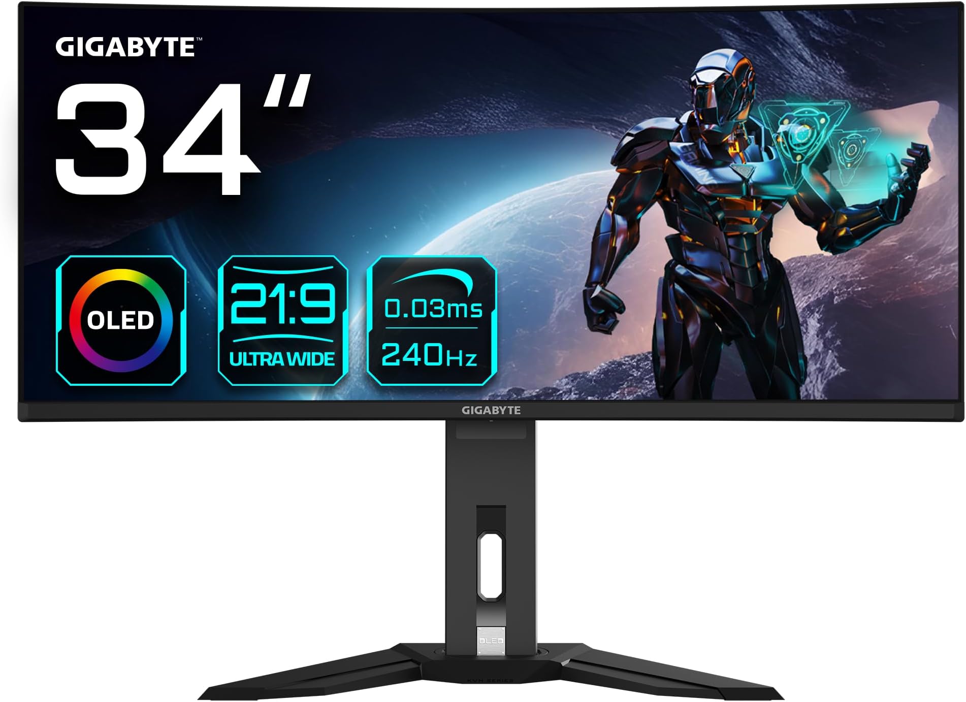 Alienware AW3423DW 34 Inch WQHD (3440x1440) 21:9 1800R Curved Gaming ...