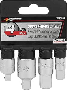 Performance Tool W30934 4pc 4-Piece Socket Adapter Set : Buy Online at ...