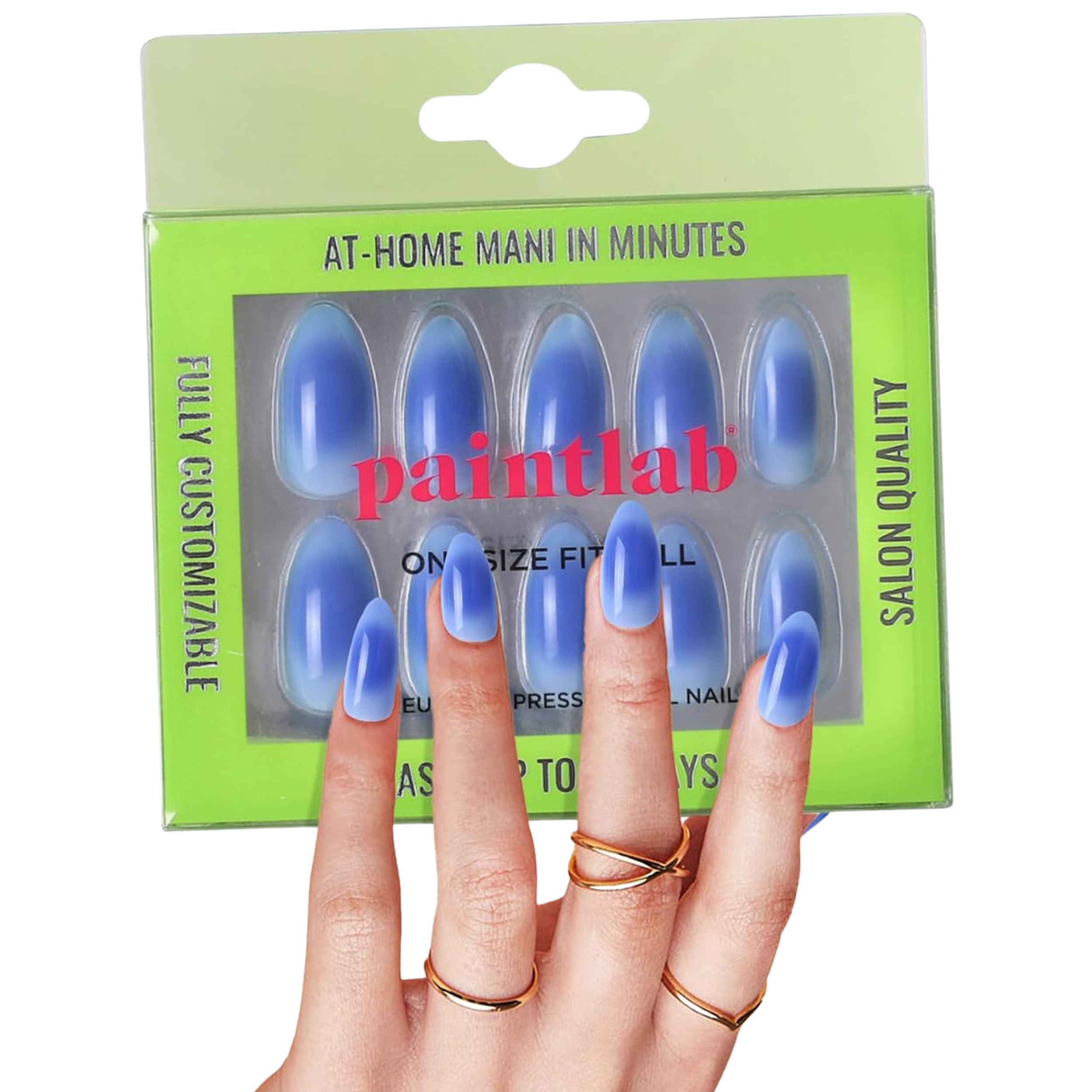 Amazon.com: PaintLab Press-On Nails Manicure Kit, 888 - Aura, 30-Piece ...