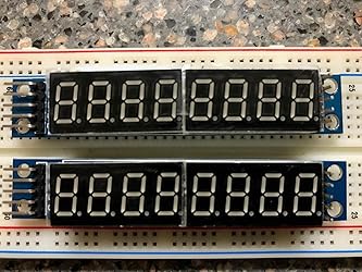 Amazon.com: HiLetgo 2pcs MAX7219 8-Digital Segment Digital LED Display Tube for Arduino 51/AVR ...