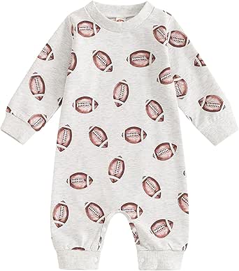 Amazon.com: KMBANGI Newborn Infant Baby Boy Girl Football Season ...