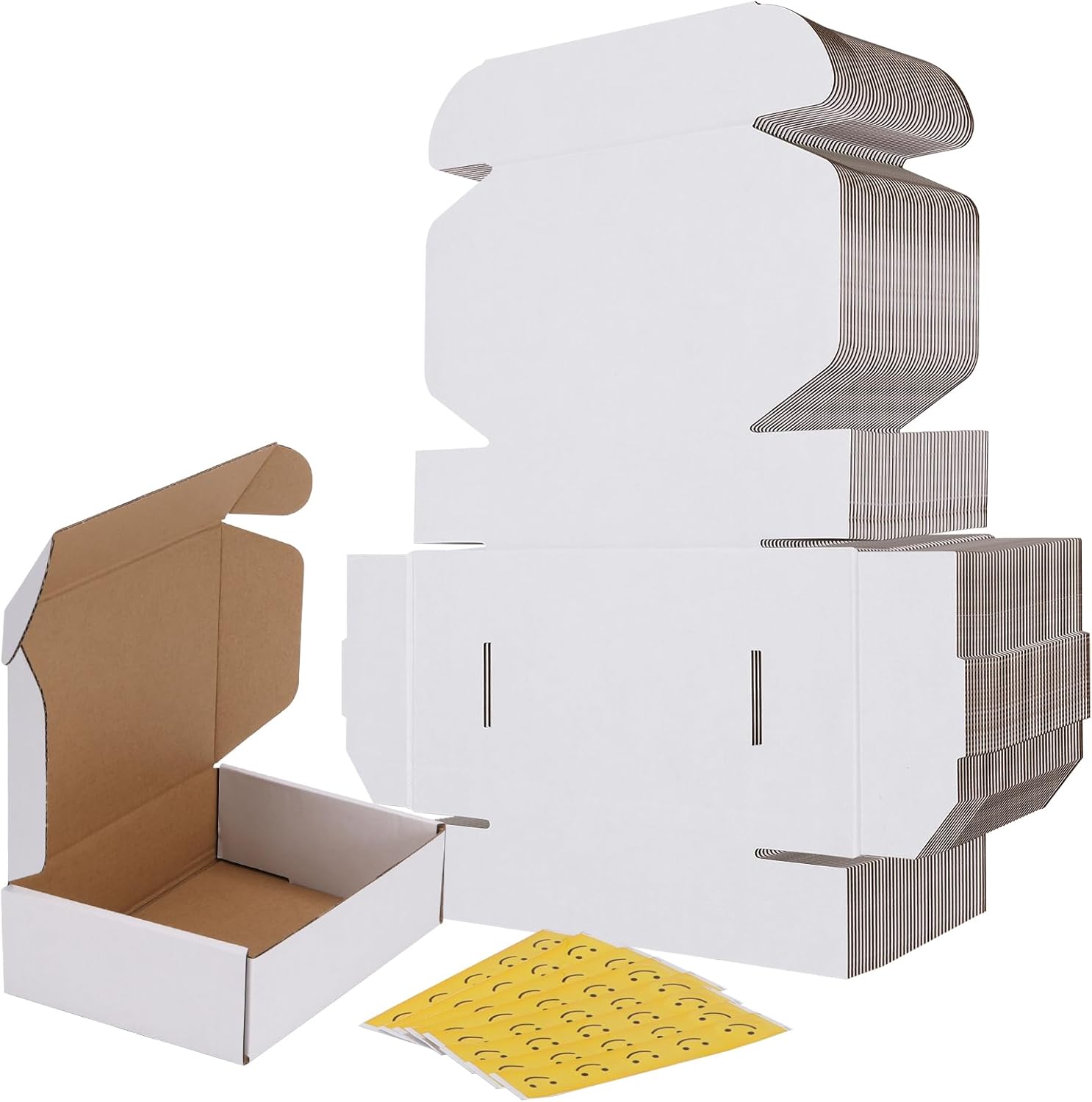 Amazon.com: RLAVBL 7x5x2 Small Shipping Boxes Set of 40, White ...