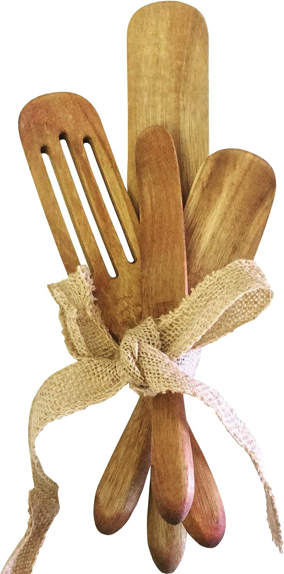 Amazon.com: Mad Hungry 2-Piece Acacia Wood Spurtle Set (Stirring ...