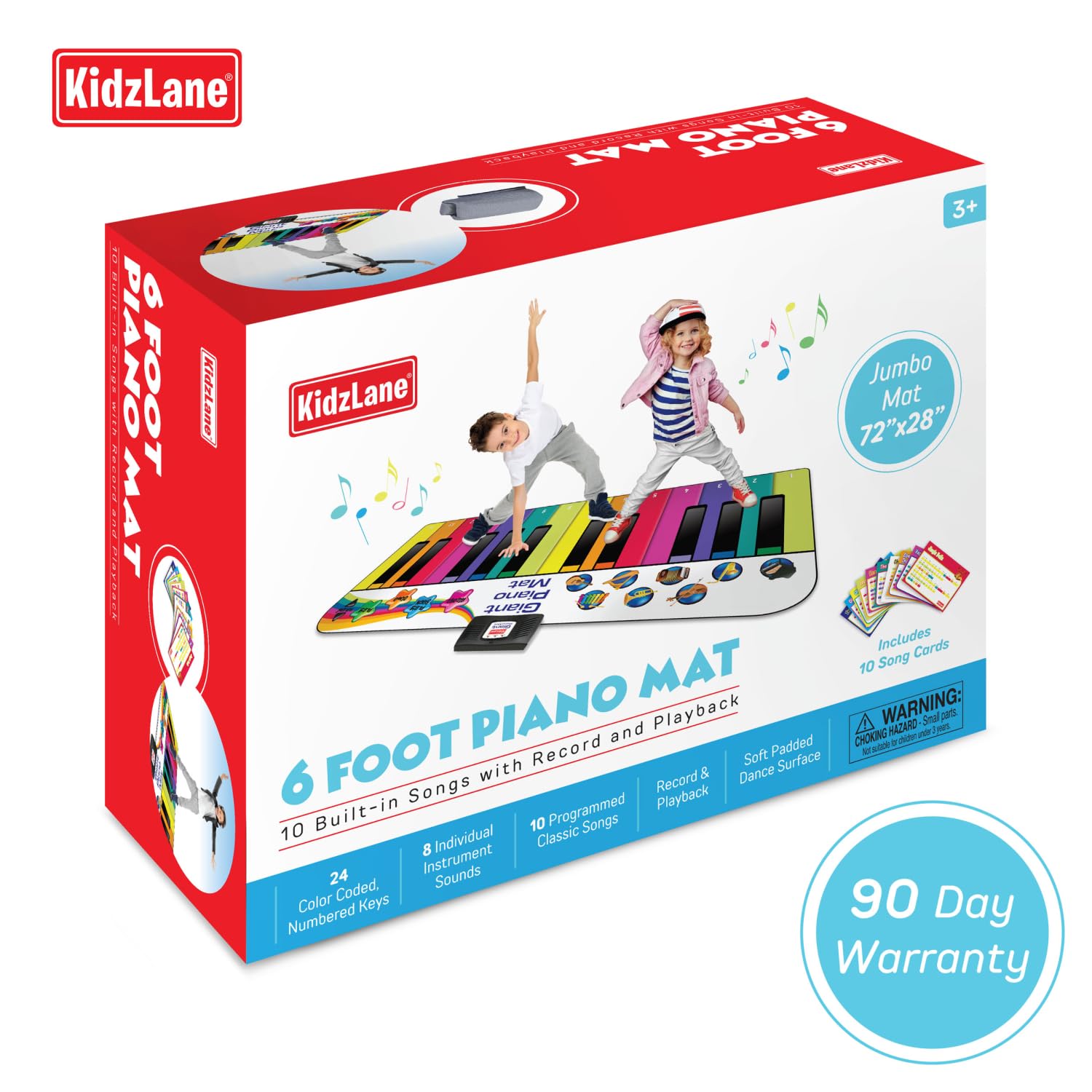 Buy Kidzlane Floor Piano Mat for Kids and Toddlers | Giant 6 ft. Piano ...