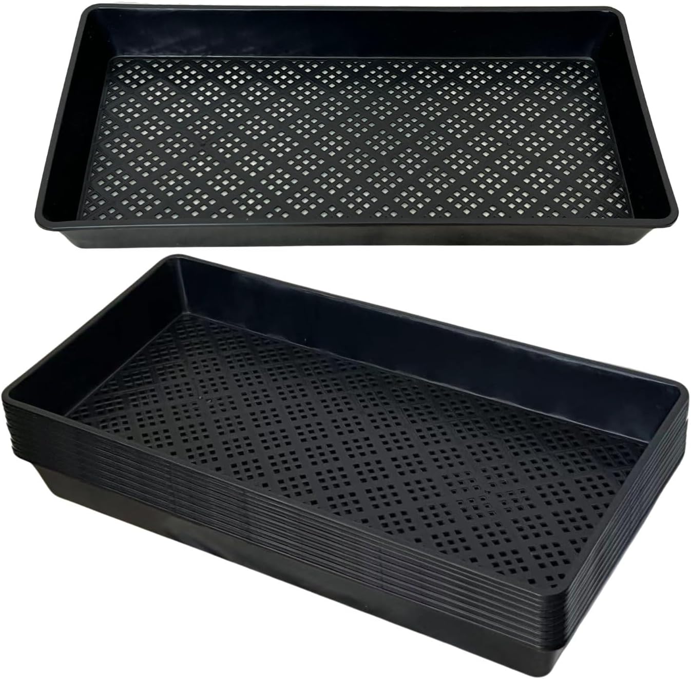 Amazon.com : KEILEOHO 12 Pack 15 x 12 Inches Seed Starter Trays ...