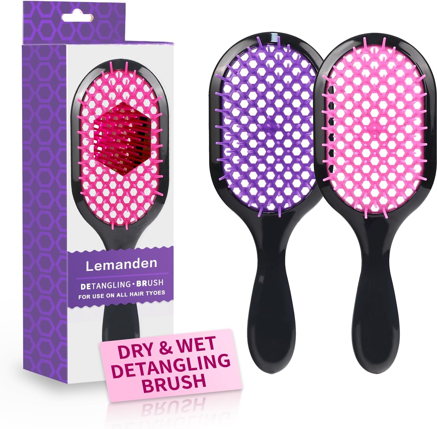 Amazon.com : UNtanglez. Wet and Dry Vented Detangling Hair Brush For ...