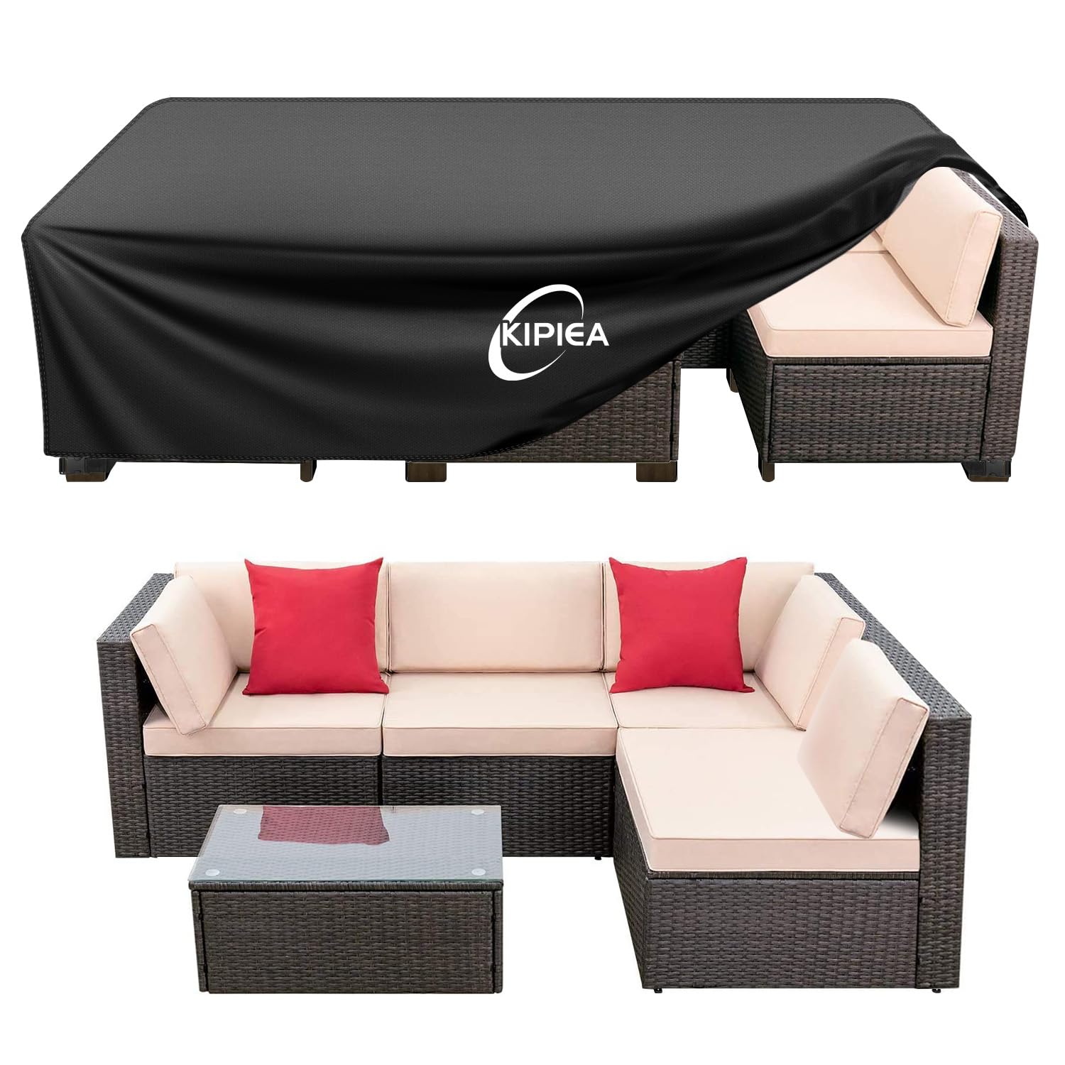 Amazon.com: Kipiea Patio Furniture Covers Waterproof Winter, Heavy-Duty ...