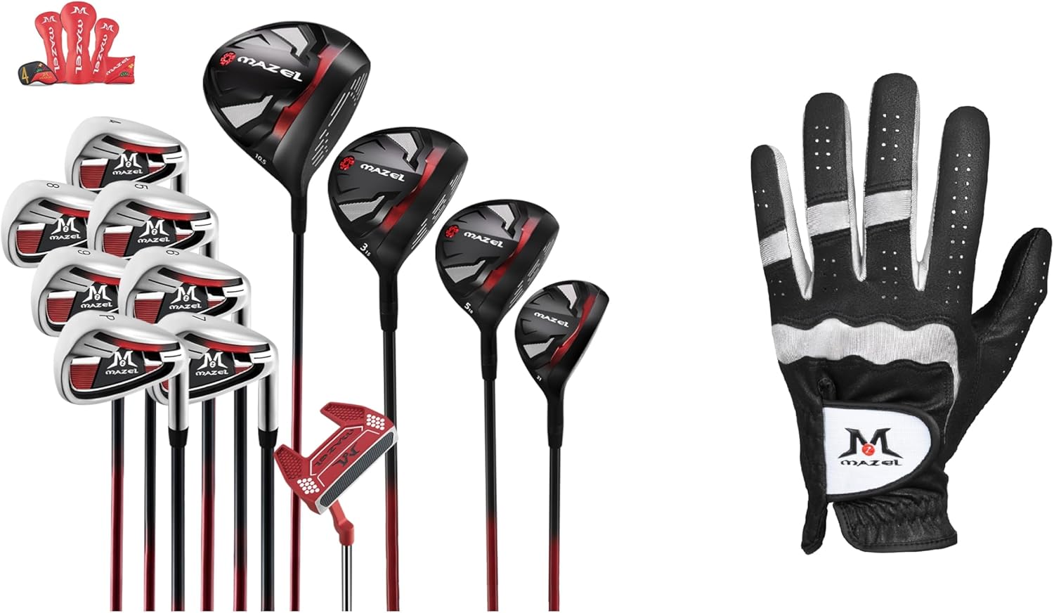 Amazon.com : MAZEL Complete Golf Club Set & Golf Men's Glove,Bundle of ...