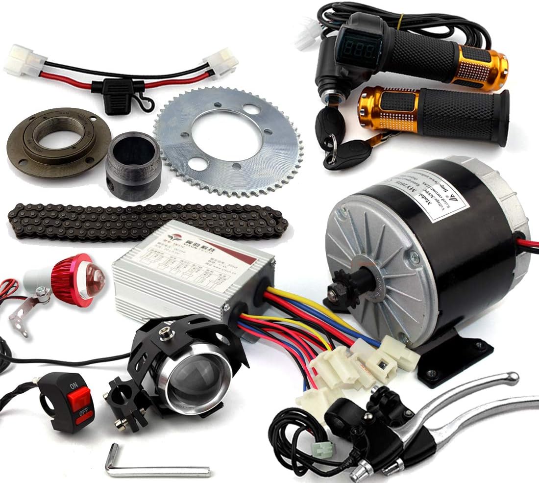 Amazon.com : L-faster 24V36V 350W Electric Scooter Brush DC Motor Kit ...
