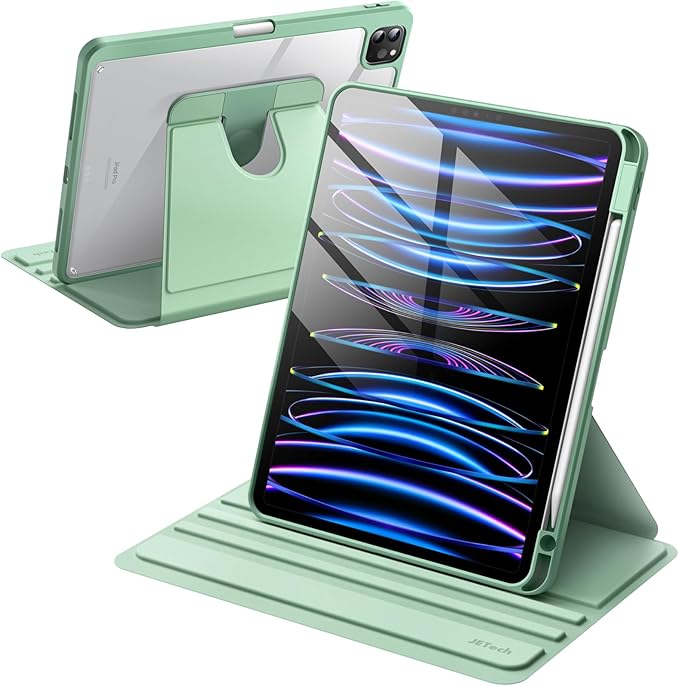 Amazon.com: JETech Rotating Case for iPad Pro 11-Inch 2022/2021(4th/3rd ...