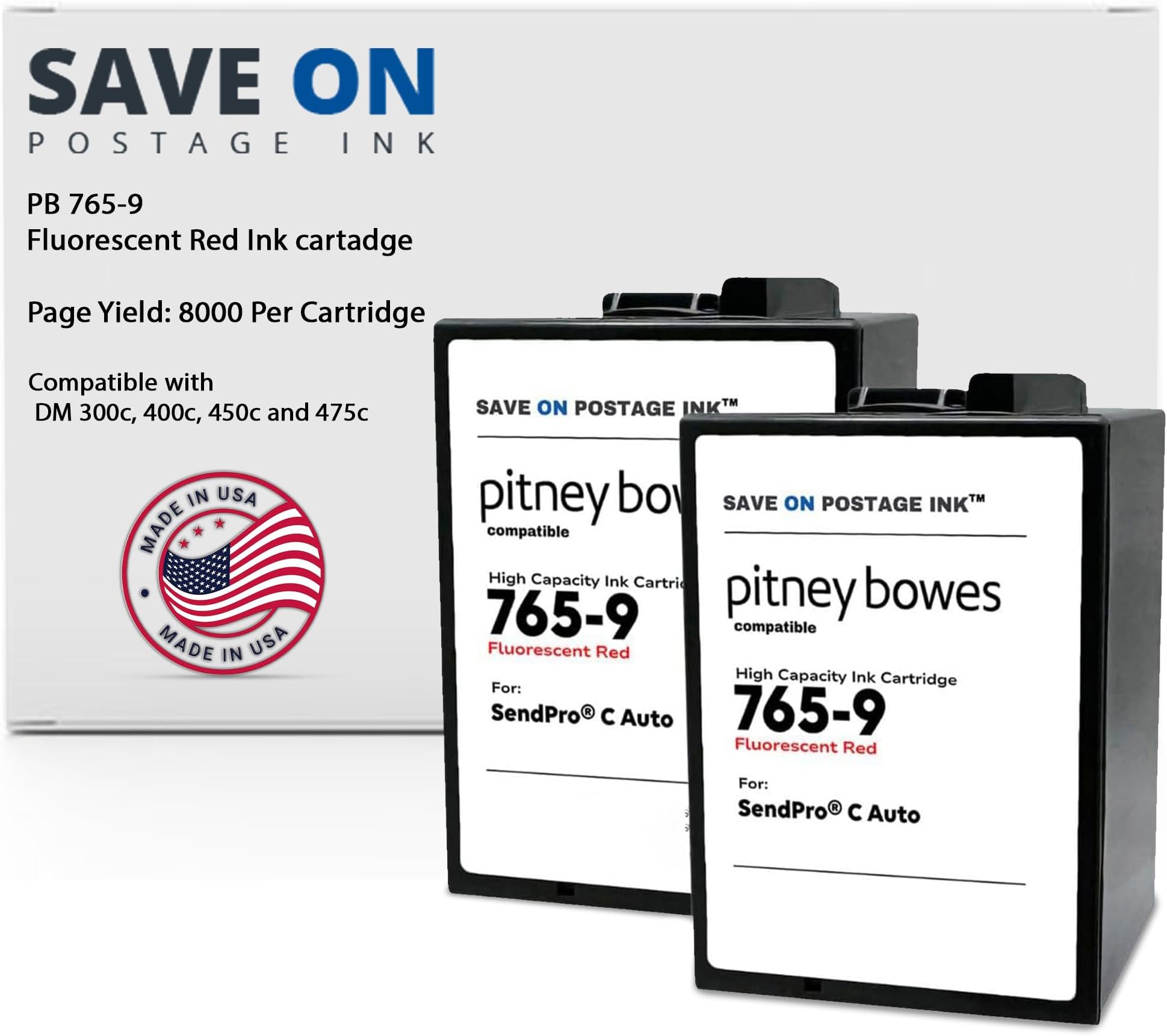 Amazon.com: Save On Postage Ink 765-9 Compatible PB 765-9 SendPro ...