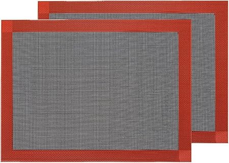 Amazon.com: Hermerlee Perforated Silicone Baking Mats, 2 PCS Eclair ...