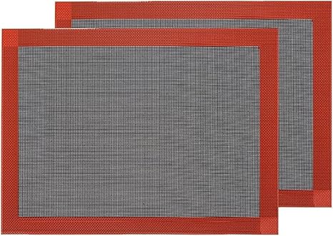 Amazon.com: Hermerlee Perforated Silicone Baking Mats, 2 PCS Eclair ...