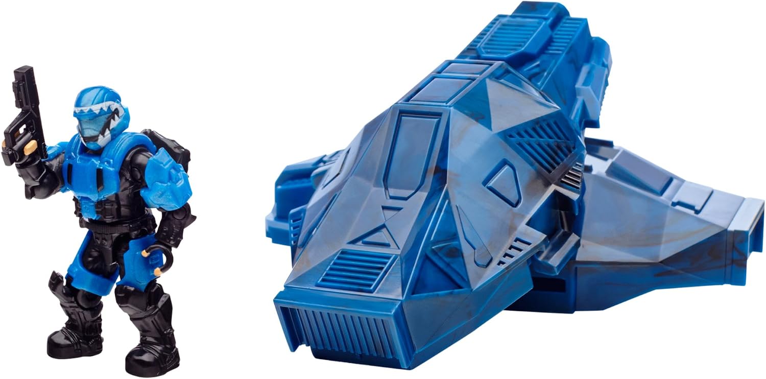 Mega Bloks Halo Grenade Metallic Series Figure - Blue : Amazon.co.uk ...