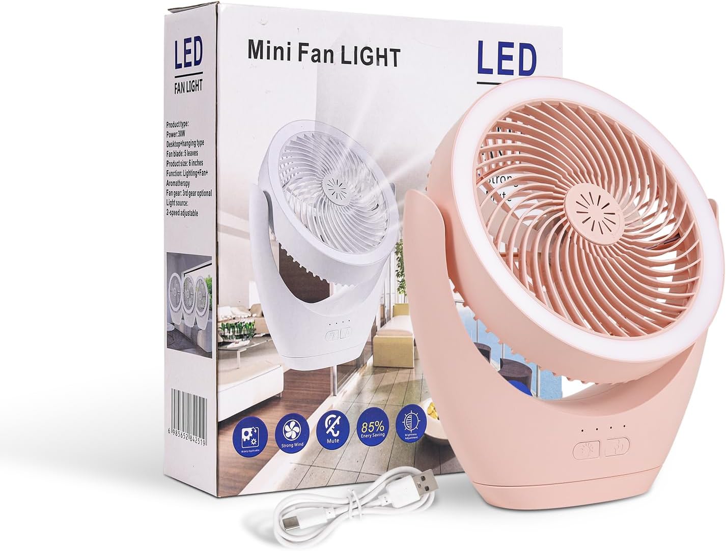 Amazon.com: JMSEYOE Battery Operated Fan with USB,10 inch 3-speed ...