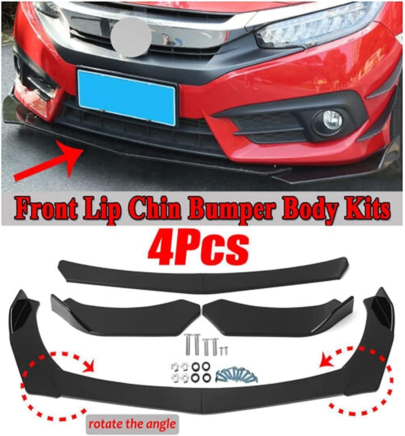 Deecam Car Universal Front Bumper Lip Body Kits, Car Philippines | Ubuy