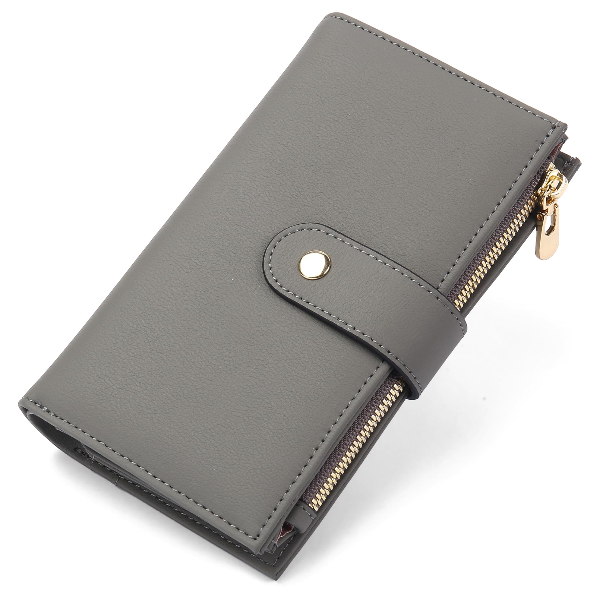 Amazon.com: yiijay Women's Wallet RFID Blocking Leather Trifold Clutch ...