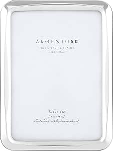 Amazon.com - Argento SC Modern Sterling Silver Picture Frames ...