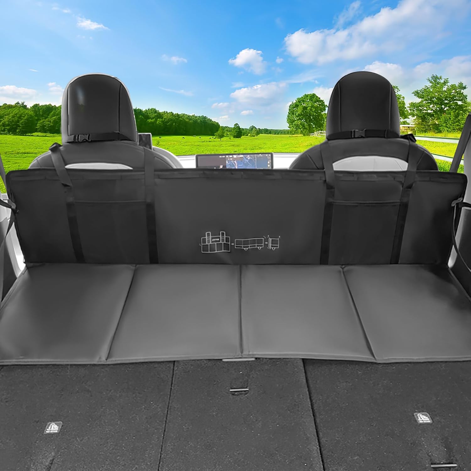 Kikosawa Non-Inflatable Folding Mattress for Truck SUV &Tesla Model Y/3 ...