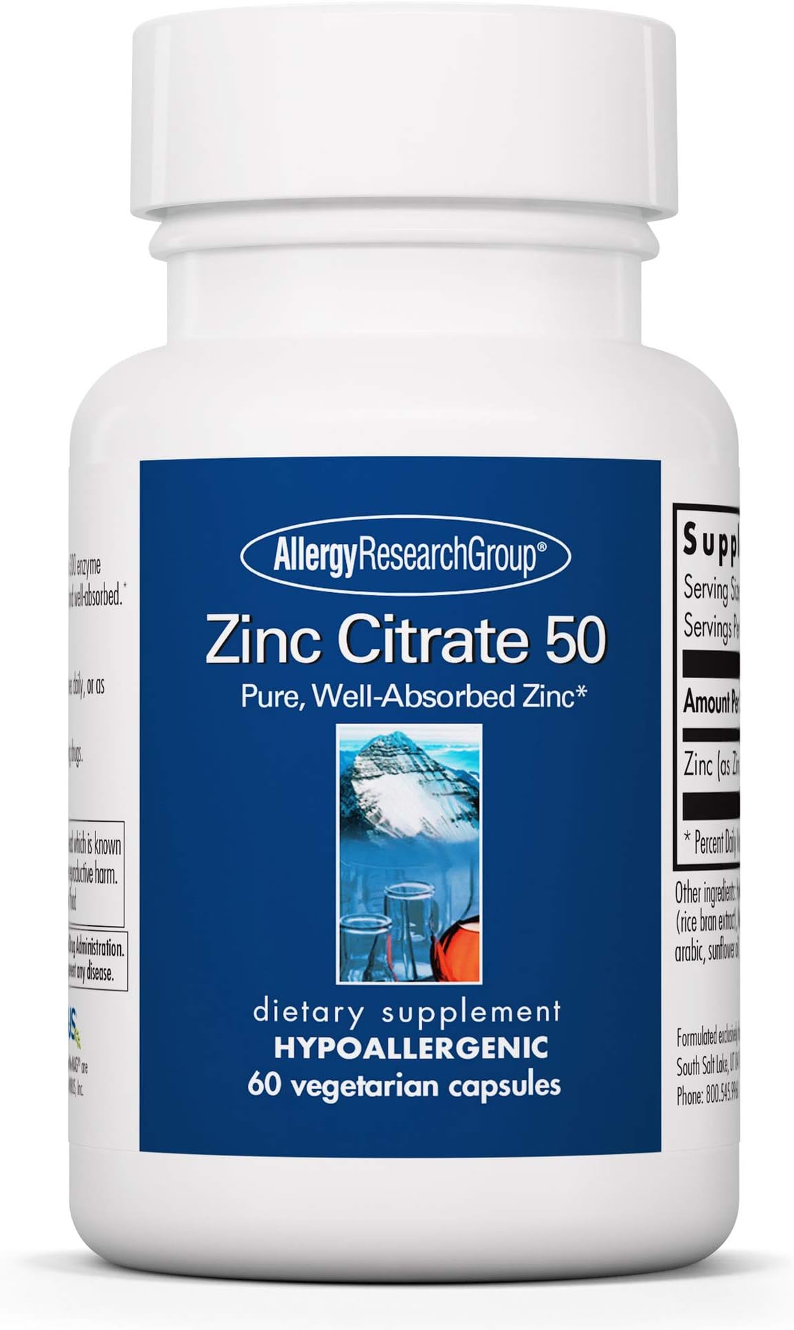 Amazon.com: Nutricology Zinc Citrate Supplement - Zinc for Men & Women ...