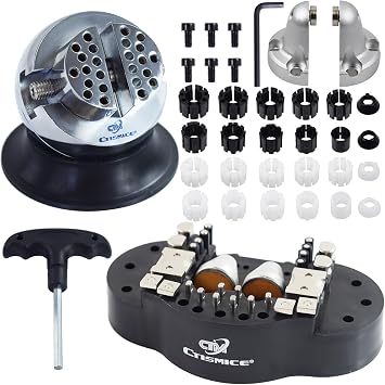 CTISMICE Jewelry Vise, 3 Inch Ball Vice with 34pcs Pin Plates, 2pcs ...