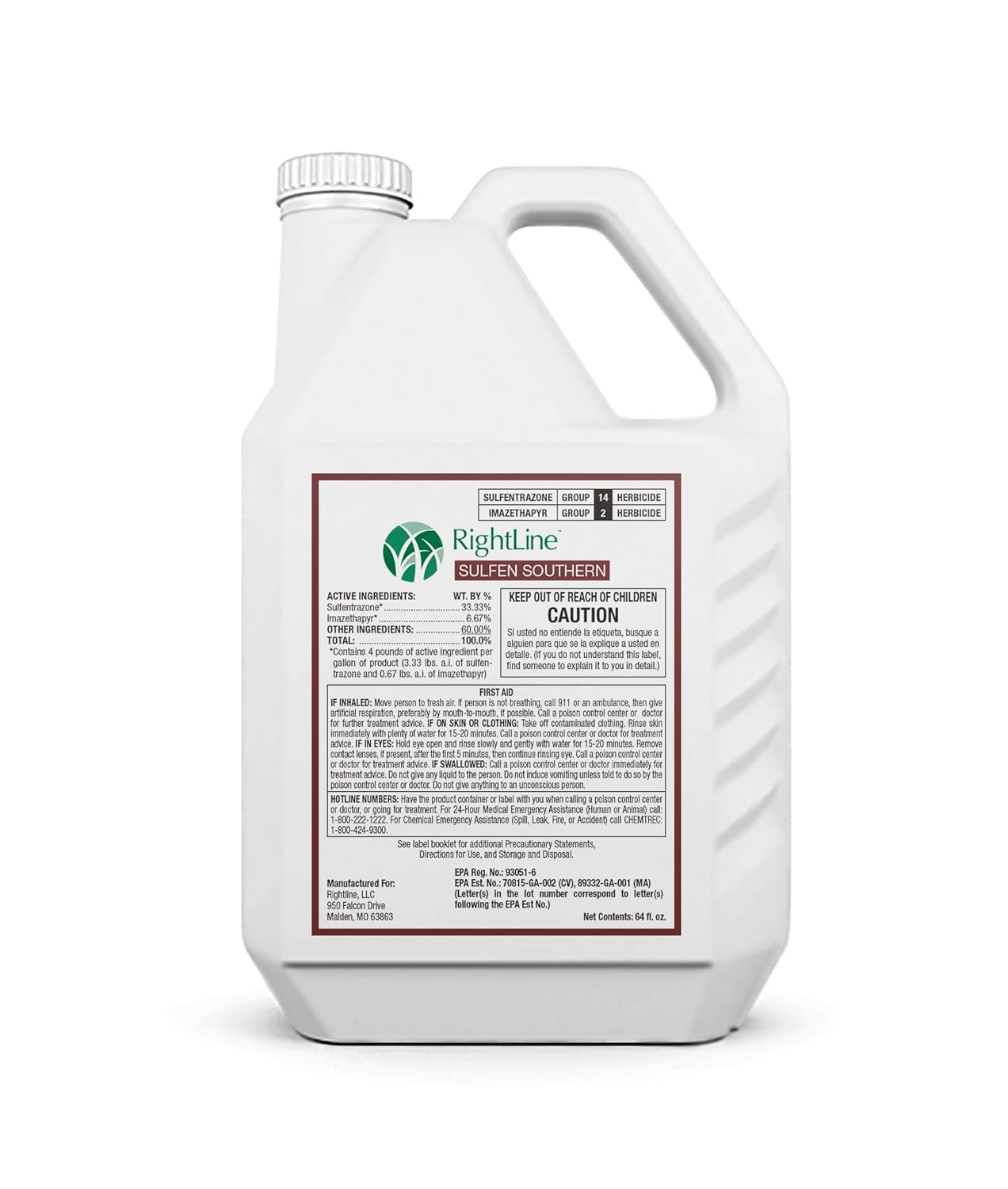 Amazon.com : Sulfen Southern Herbicide (64 oz.) by RightLine ...