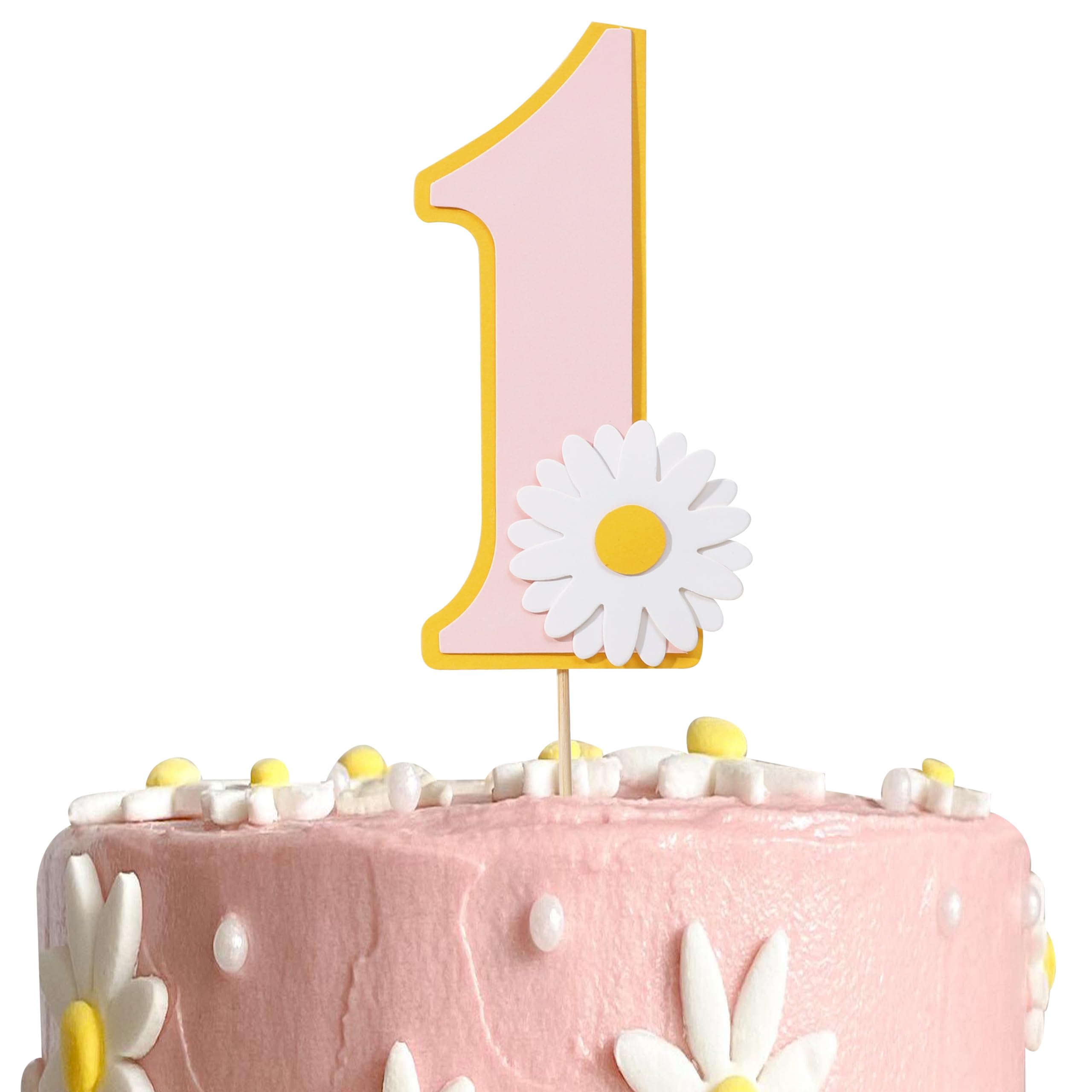 Amazon.com: Daisy 1st Birthday Cake Topper - Daisy 1st Birthday ...