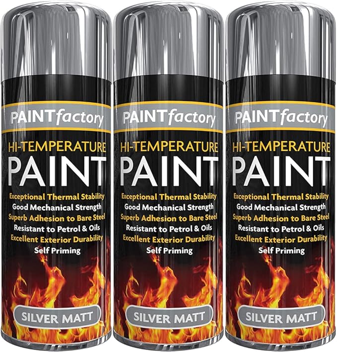 Musan High-Temperature Silver Matt Spray 300ml - Heat Resistant BBQ ...